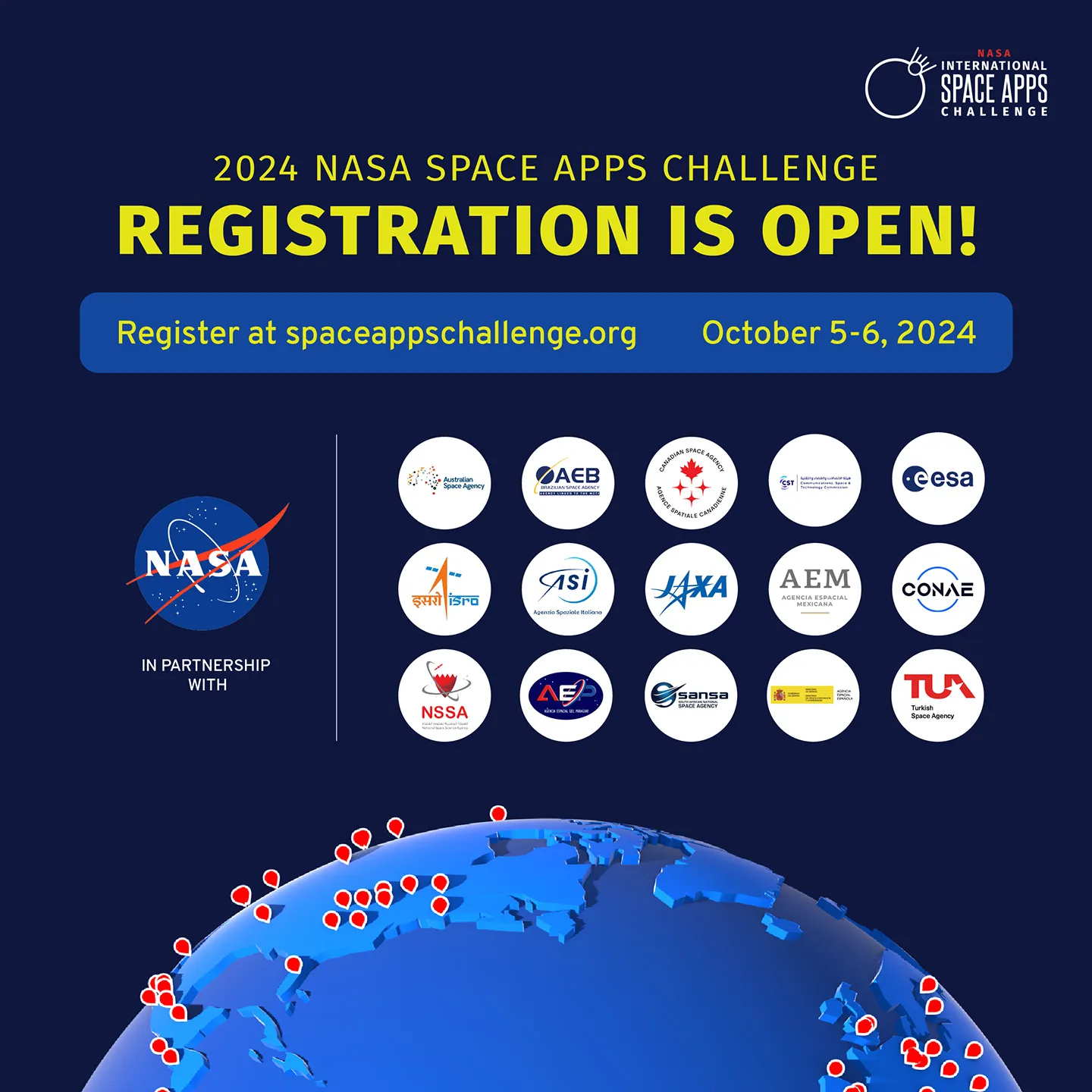 Registration Opens for the 2024 NASA International Space Apps Challenge - SPACE OF CHALLENGE ASIA